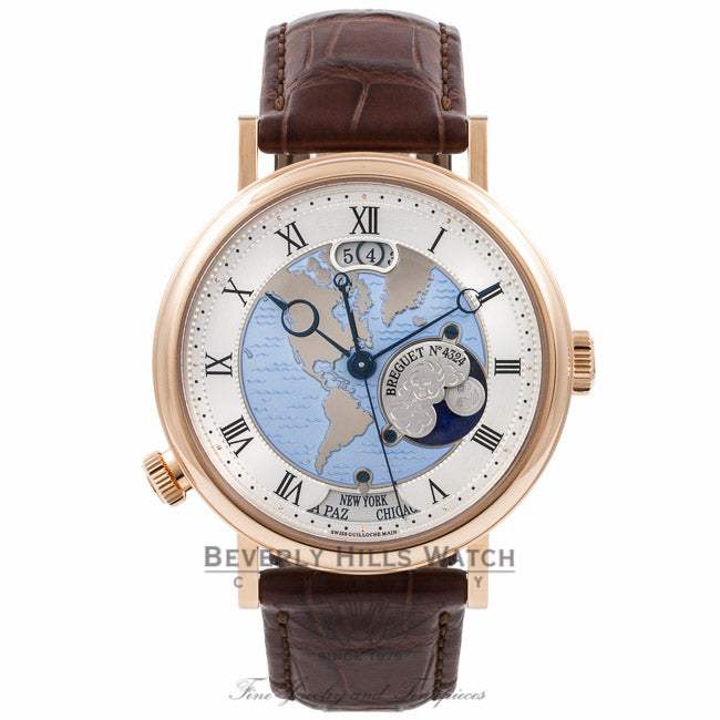 Breguet Classique Hora Mundi 43MM Rose Gold American Continent 5717BR ...