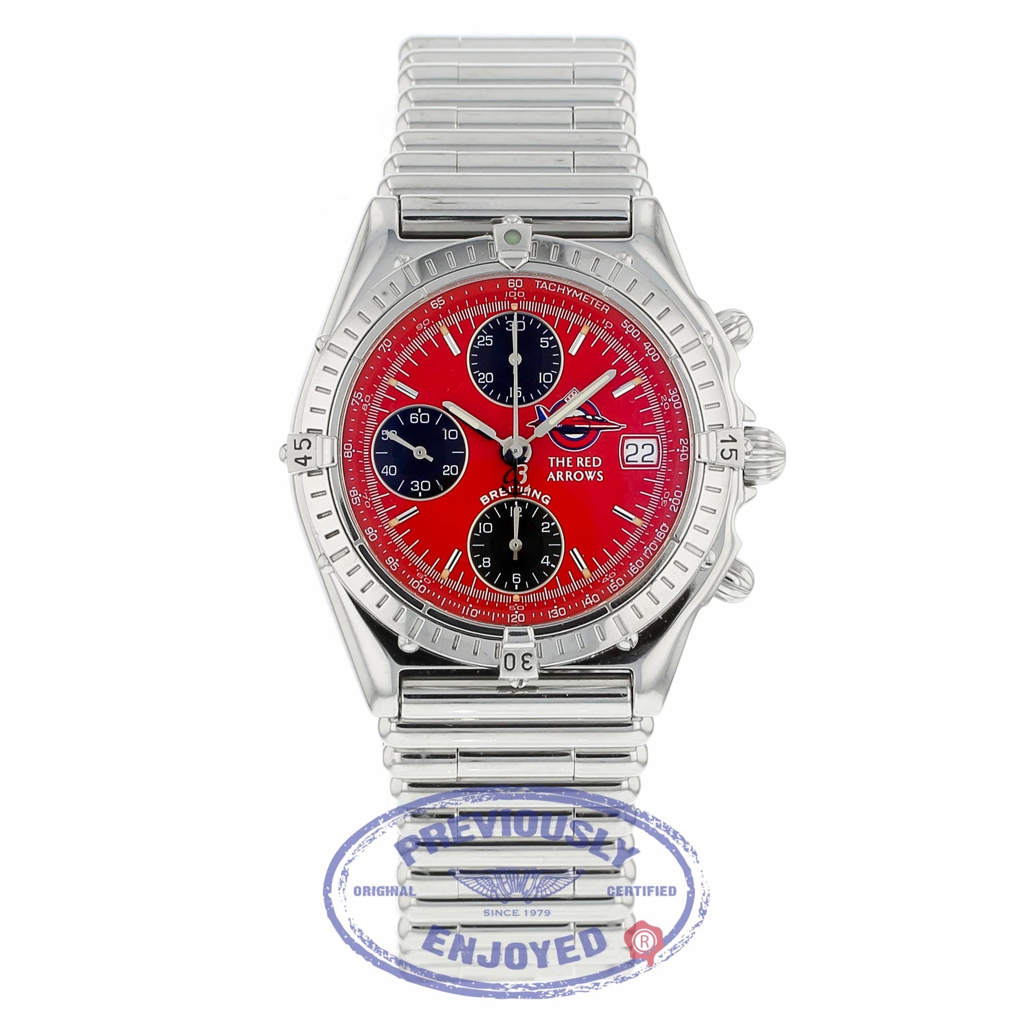 Breitling Chronomat "The Red Arrows" 40mm Stainless Steel Red Dial ...