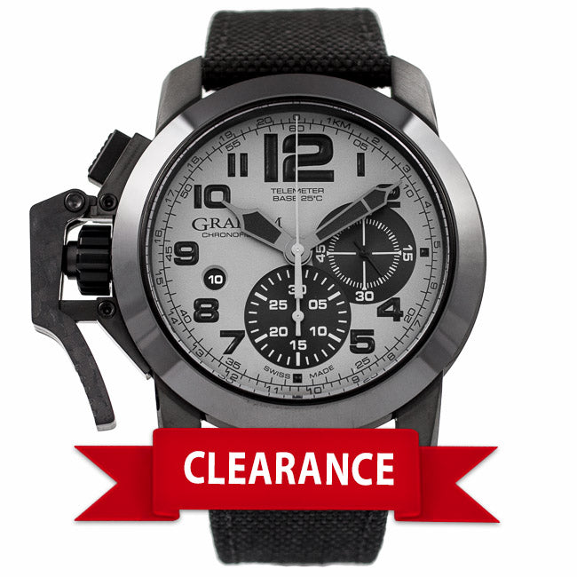 Graham Chronofighter Oversize 47MM Black Sahara Grey Dial Black PVD ...