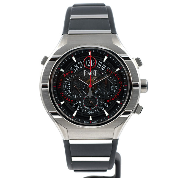 Piaget Protocol Flyback Titanium Skeleton Dial GMT Watch GOA35001 - WK ...
