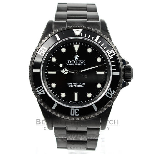 Rolex Phantom PVD Submariner 'Blind Sub' Watch 10640 – beverlyhillswatch